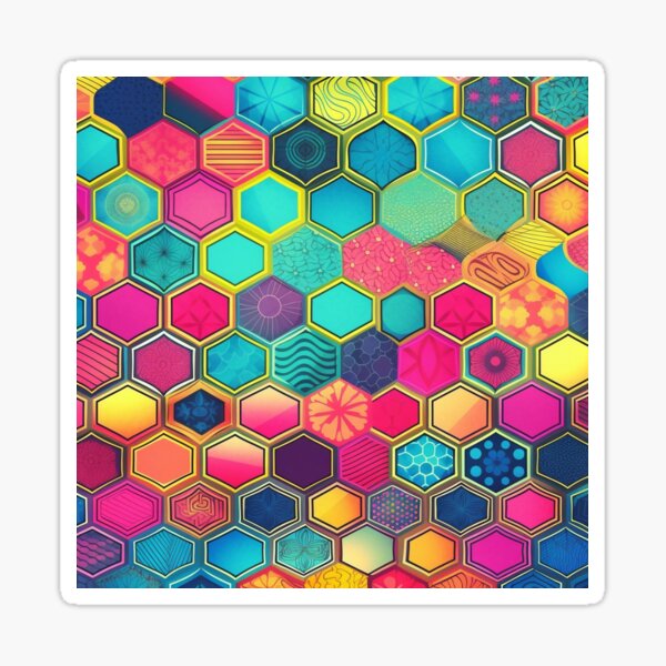 "Pixelated Prism" Sticker for Sale by peggieprints | Redbubble