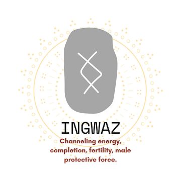 "Ingwaz - The Fertility Rune" Sticker for Sale by WrenCemetery | Redbubble