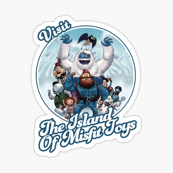 "Island of Misfit Toys (For Light Shirts)" Sticker for Sale by Lost In ...