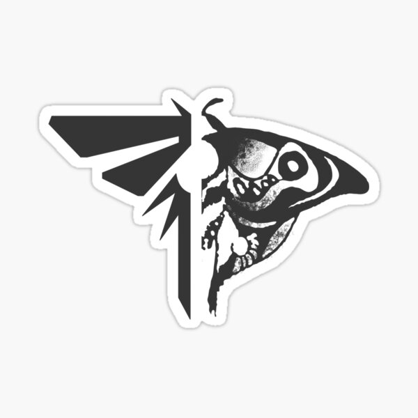 "Firefly & Ellie's Moth Tattoo Design - The Last of Us" Sticker for ...