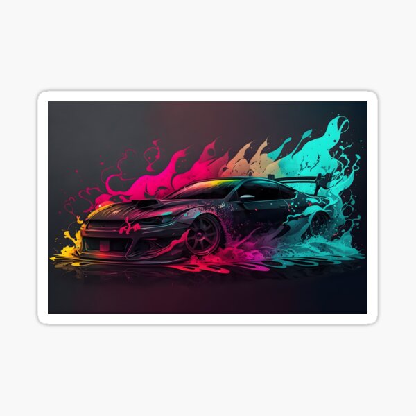 "The Art of Drifting" Sticker by Cr-AI-tive | Redbubble