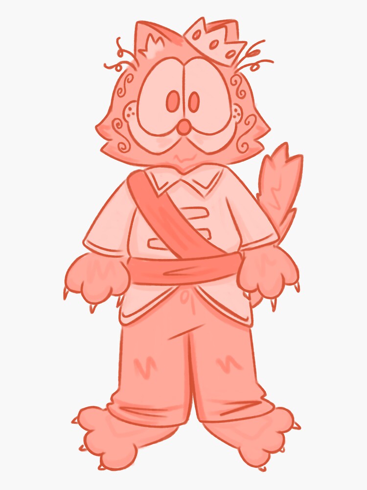 "Garfield Roman!!!" Sticker for Sale by Afraidofpuppets | Redbubble