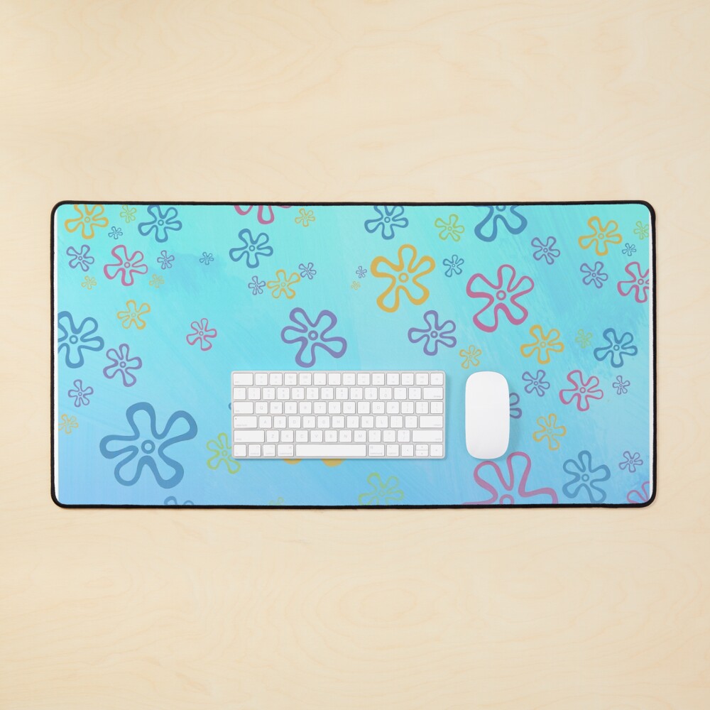 "Spongebob Sky Flower Shower Curtain" Sticker for Sale by TCF-Store ...