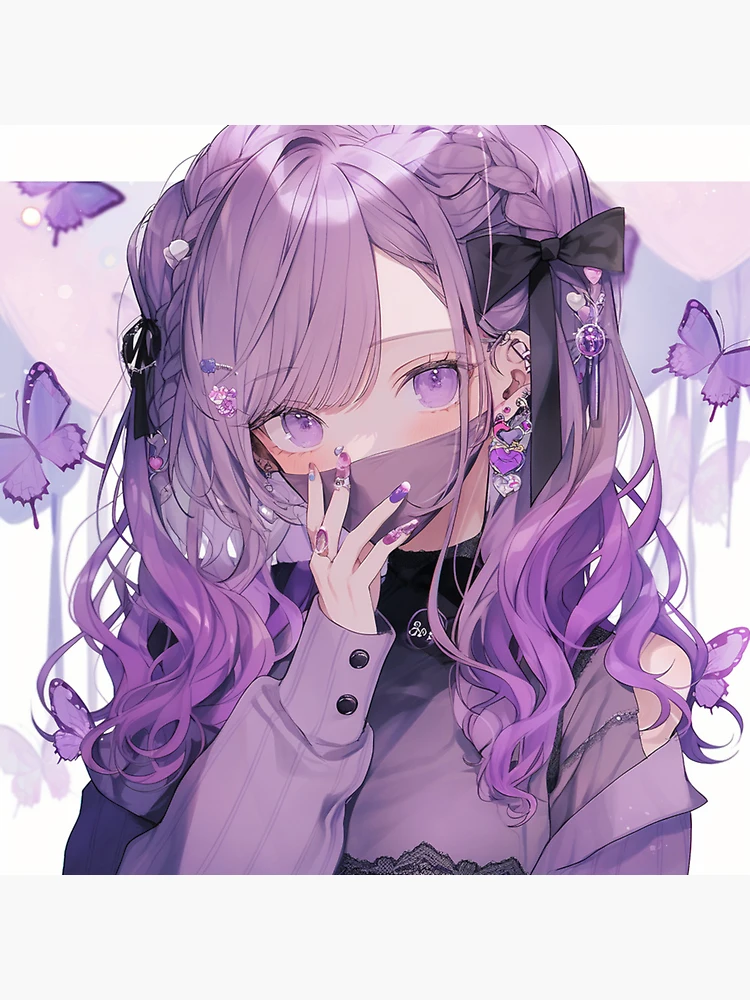 Purple anime girl store