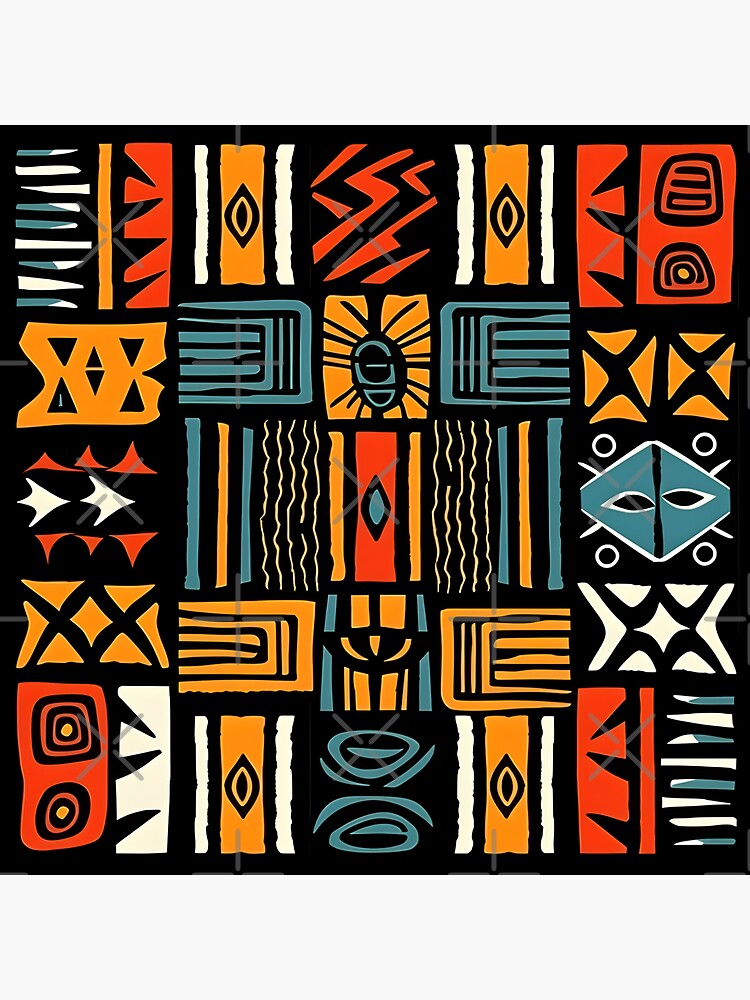 "Unique Kente Cloth Designs is a Symbol of African Pride" Sticker for ...