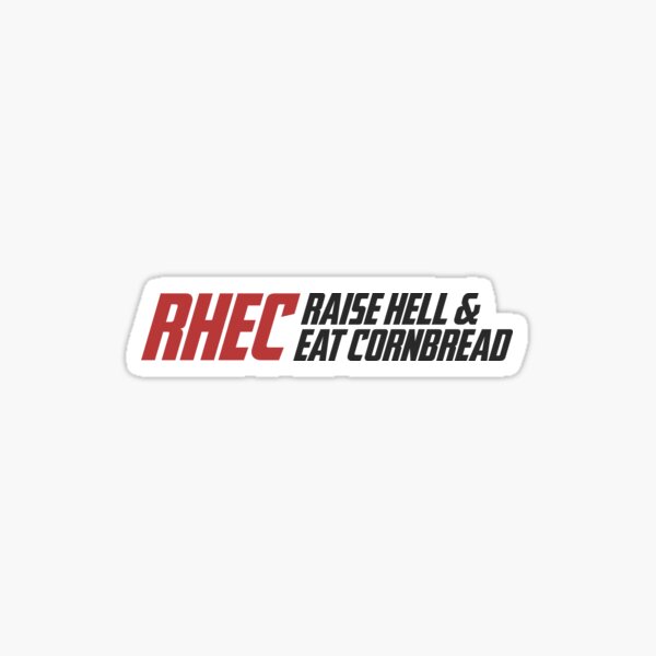 "RHEC ( Raise hell & eat cornbread ) Logo" Sticker for Sale by ...