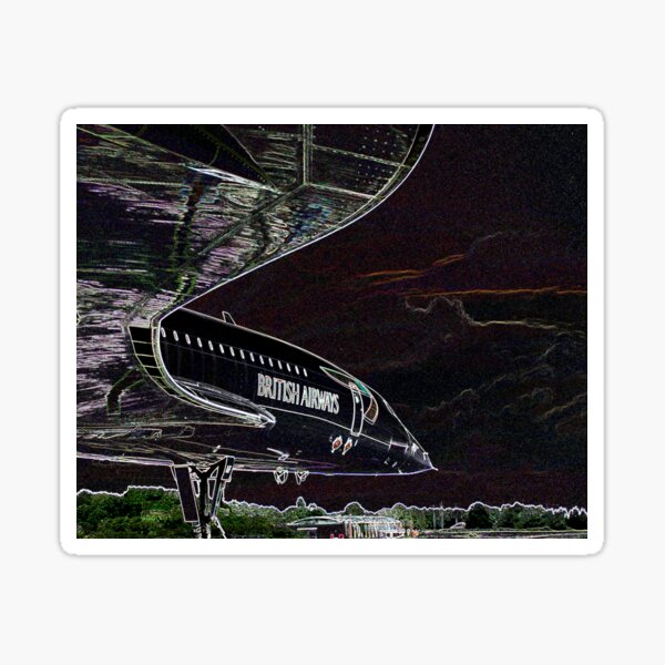 "Concorde" Sticker for Sale by stevestones | Redbubble