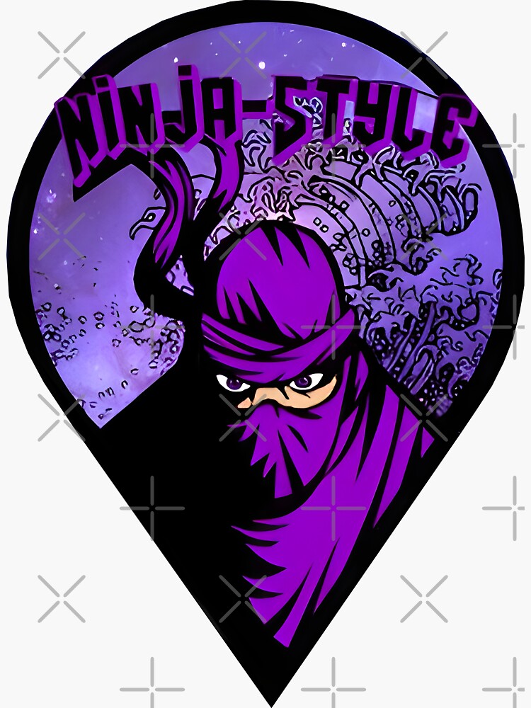 "Purple Ninja Style Logo" Sticker by Ninja-Style | Redbubble