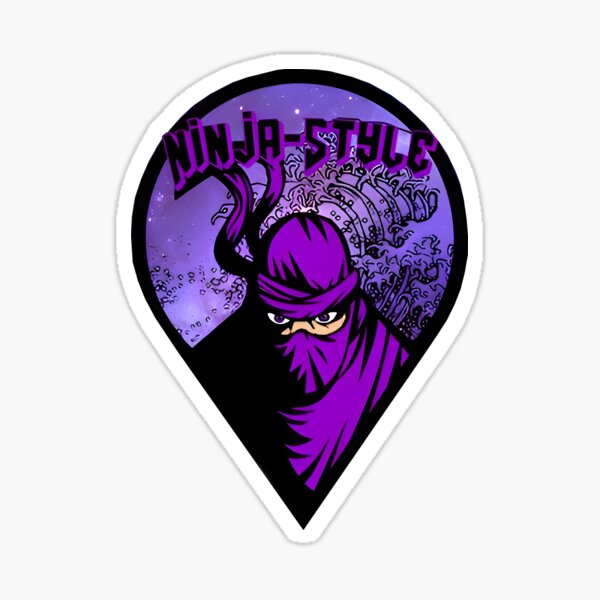 "Purple Ninja Style Logo" Sticker by Ninja-Style | Redbubble