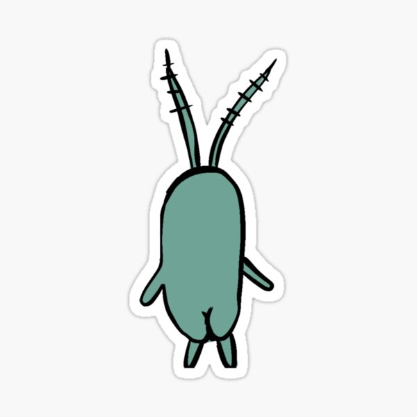 "Plankton butt" Sticker for Sale by themojocreative | Redbubble