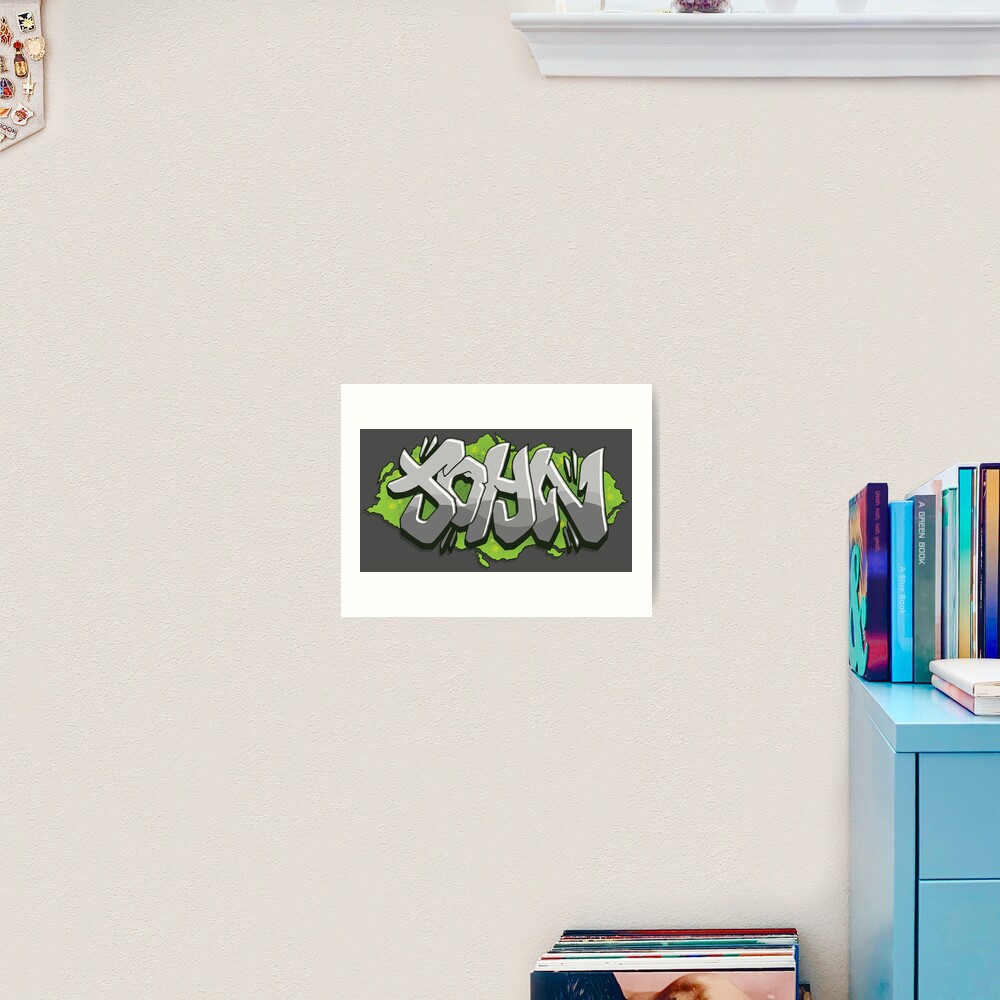 "John Graffiti Lettering" Art Print for Sale by NameGraffiti | Redbubble