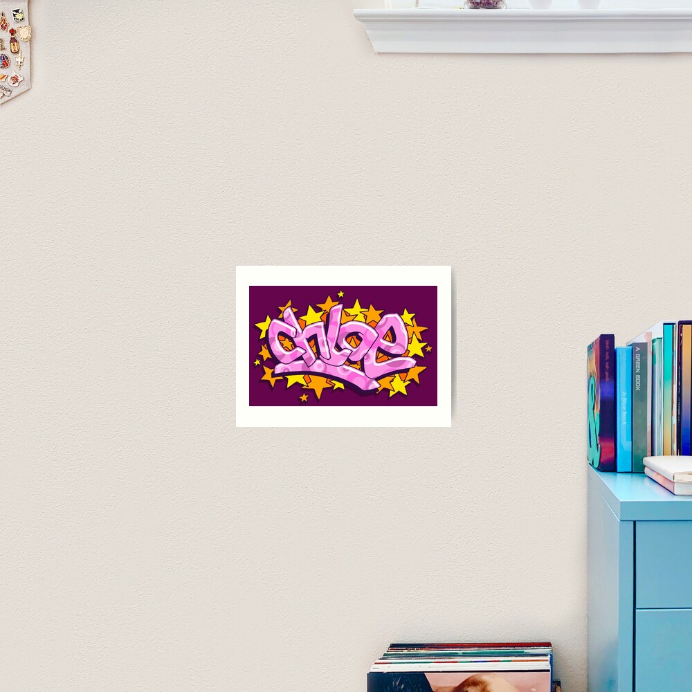 "Chloe Graffiti lettering" Art Print for Sale by NameGraffiti | Redbubble