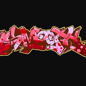 "RED SMOOTH GRAFFITI BY ESONE" Sticker for Sale by GraffitiBomberZ ...