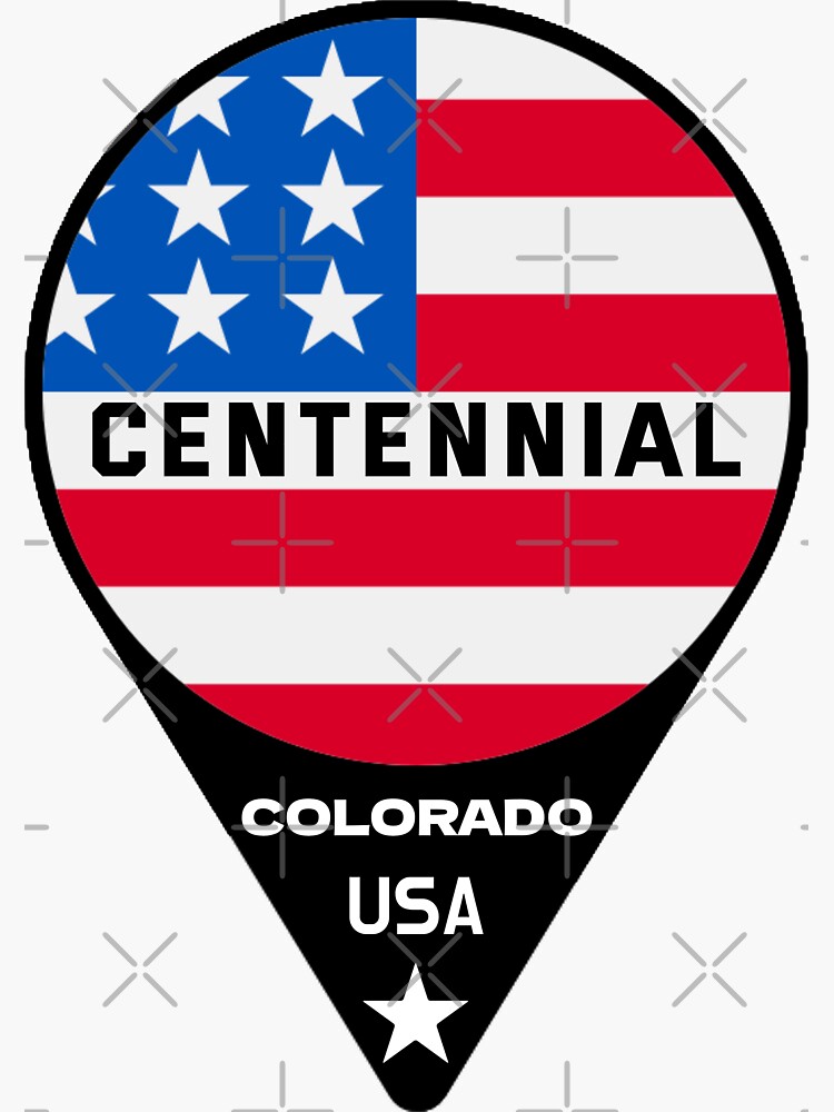 "Centennial, Colorado USA" Sticker for Sale by Elmokh | Redbubble