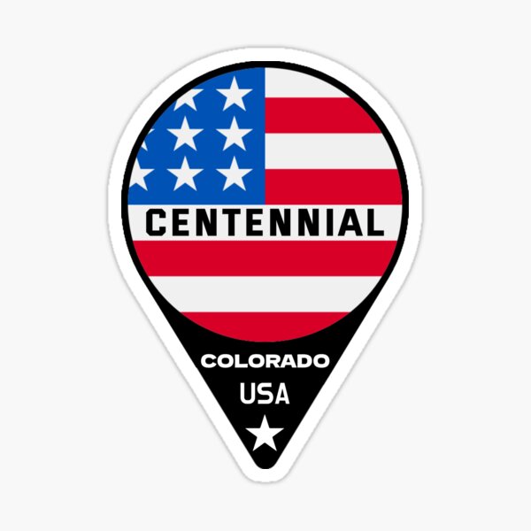 "Centennial, Colorado USA" Sticker for Sale by Elmokh | Redbubble
