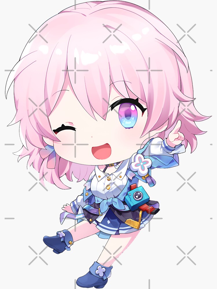 "Honkai: Star Rail (March 7th)" Sticker for Sale by Kitsune Merchant ...