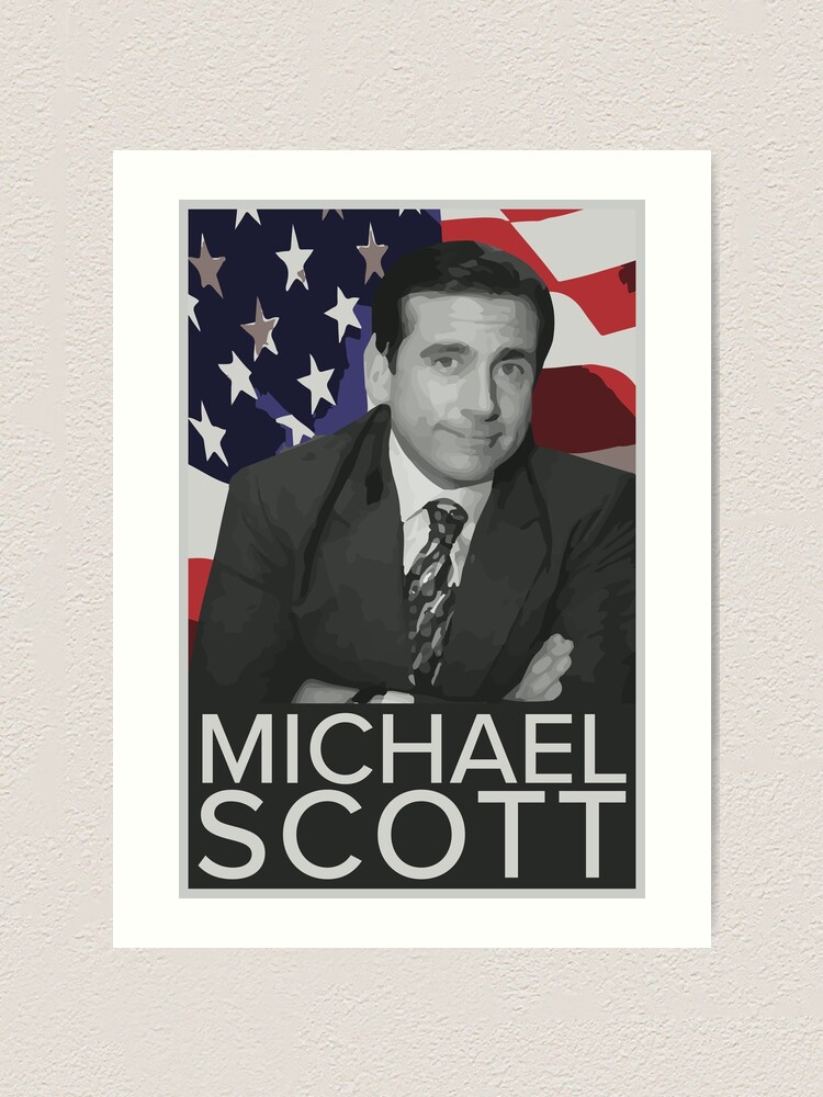 "MICHAEL SCOTT" Art Print for Sale by thekasen | Redbubble