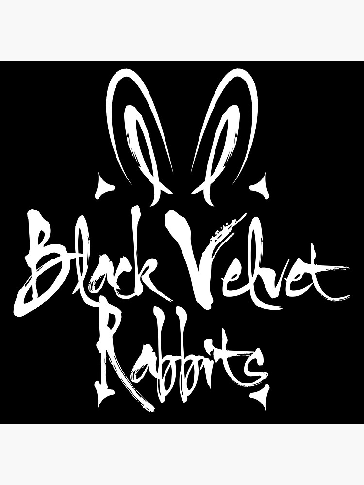 "Black Velvet Rabbits" Sticker for Sale by Bitmeddler | Redbubble