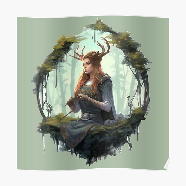 "Druid" Poster for Sale by natural-20s | Redbubble