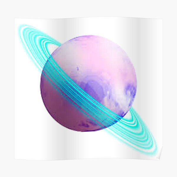 "Aesthetic Planet Space" Poster by xxxlemonade | Redbubble