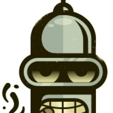 "Futurama Bender Art" Sticker for Sale by Jane Rezy | Redbubble