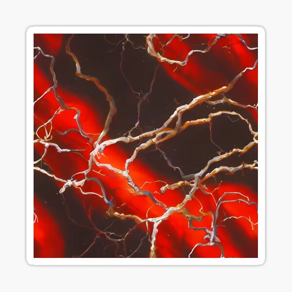 "Abstract Axon" Sticker for Sale by CoterieofMidas | Redbubble