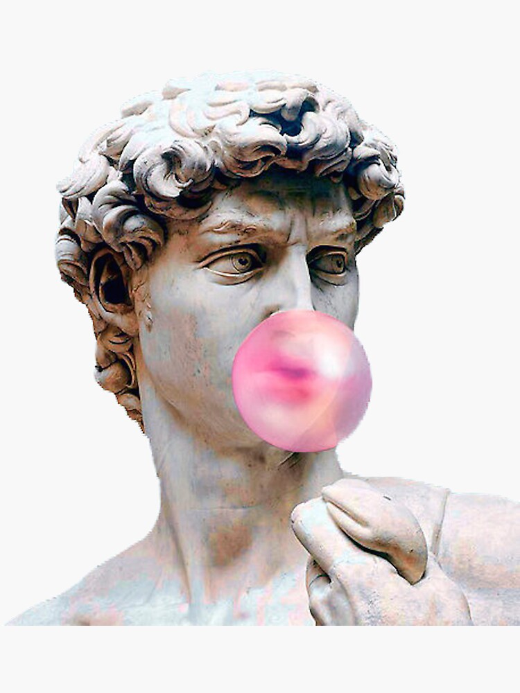 "Bubblegum Statue" Sticker for Sale by xxxlemonade | Redbubble