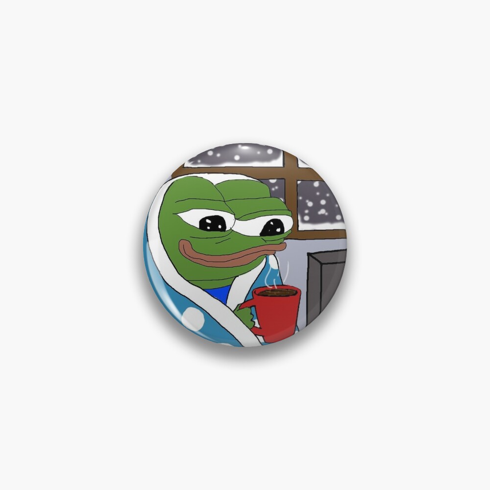 "Comfy Pepe Snow - Cozy Peepo - Cute Apu" Sticker for Sale by ...