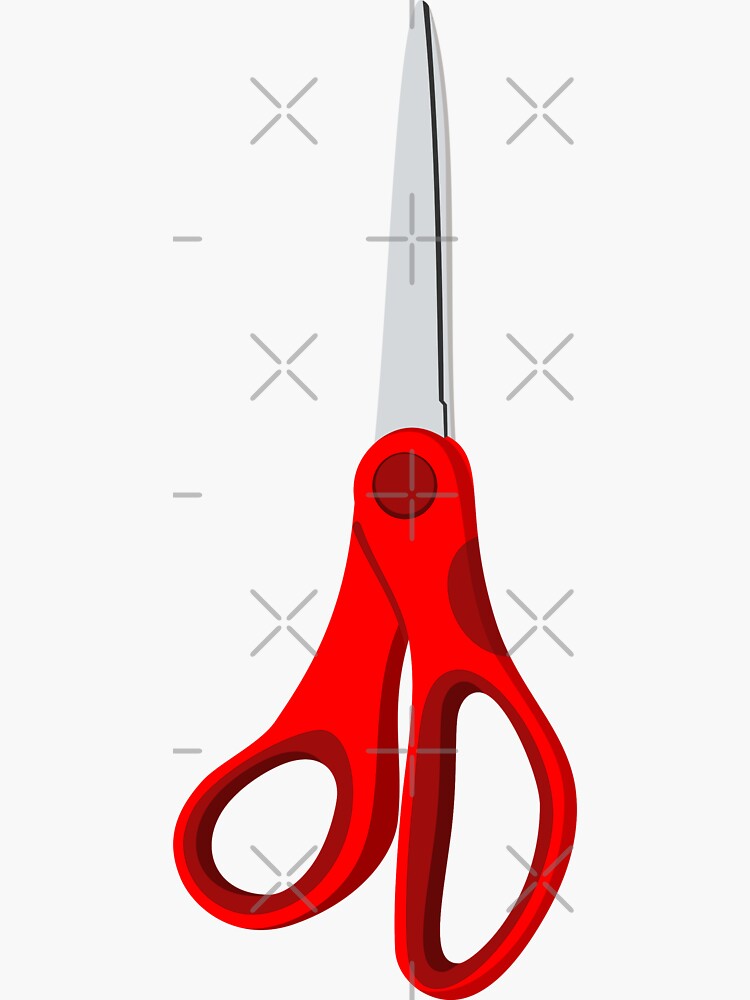 "Scissor Sticker #2" Sticker for Sale by bluehatgraphics | Redbubble