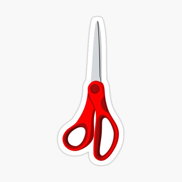 "Scissor Sticker #2" Sticker for Sale by bluehatgraphics | Redbubble