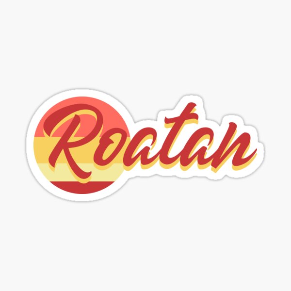 "Roatan Bay Islands Honduras - Sun Logo" Sticker for Sale by Gustavo ...