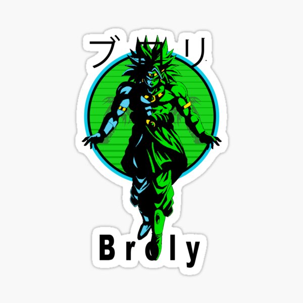 "Black Broly" Sticker for Sale by DMUSDesign | Redbubble
