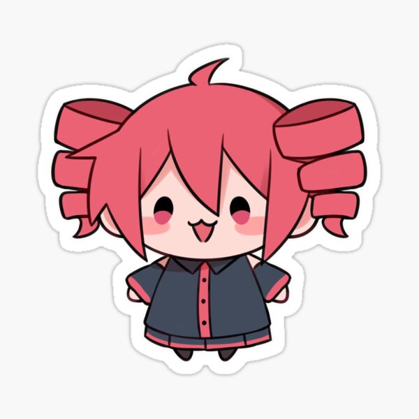 "UTAU - Kasane Teto" Sticker by Chuu000 | Redbubble
