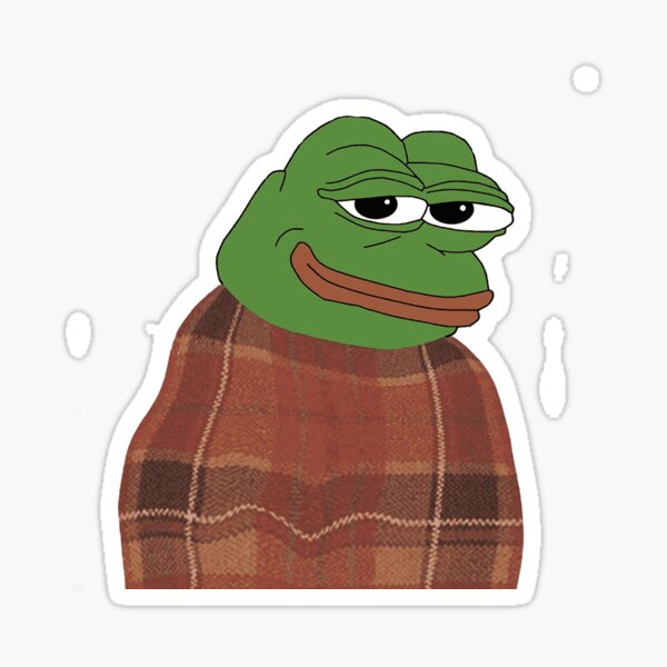 "Comfy Pepe Cozy Blanket" Sticker for Sale by ComfyMerchant | Redbubble