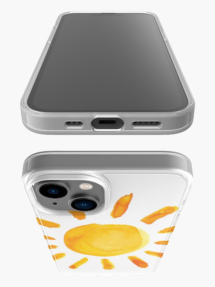 "Brushed Watercolor Painted Sun" iPhone Case for Sale by Claireandrewss ...