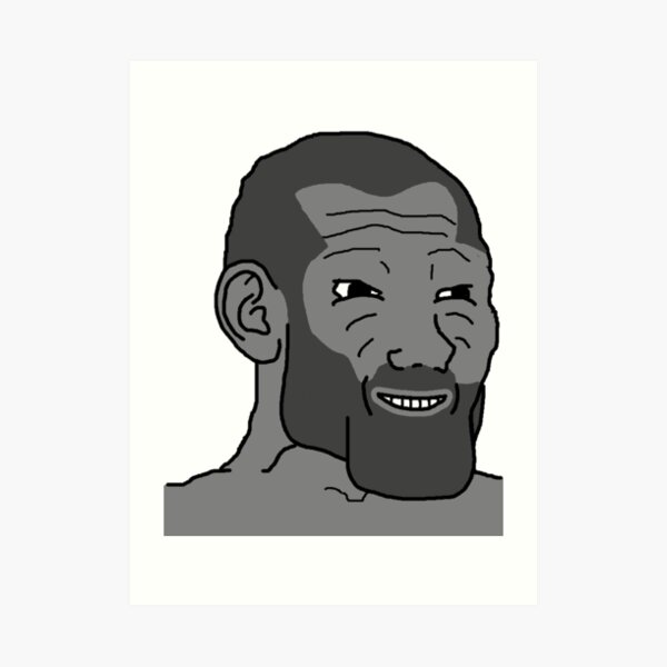 "Gigachad Cartoon" Art Print for Sale by ComfyMerchant | Redbubble