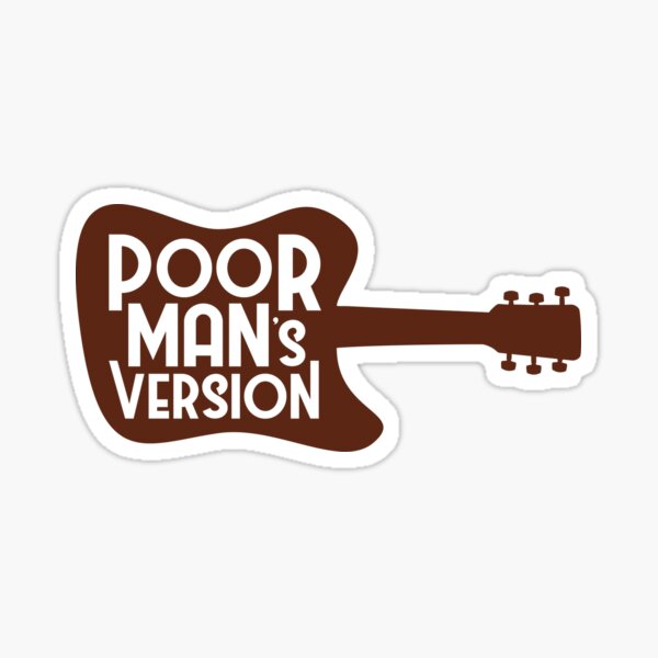 "PMV guitar logo brown" Sticker for Sale by Wesley Boas | Redbubble