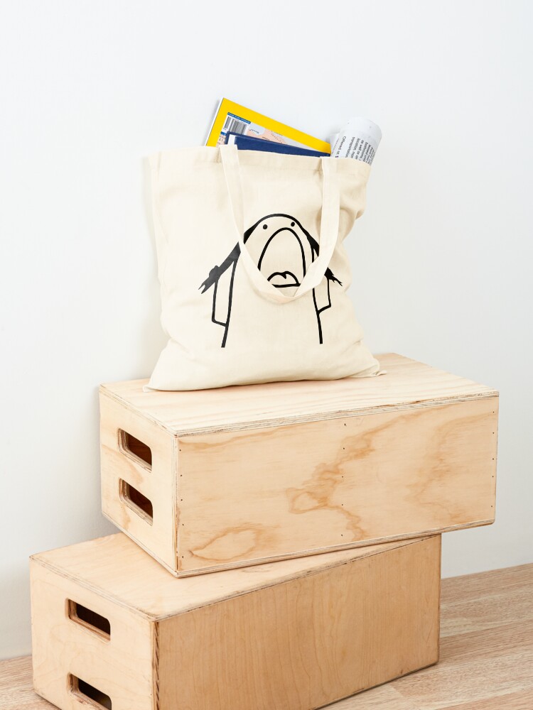 "Flork screaming and pulling hair meme" Tote Bag for Sale by onlyheba ...