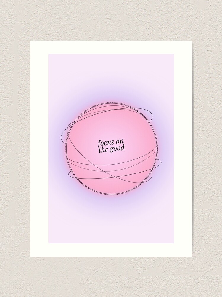 "Modern Abstract Positive Affirmation Aesthetic Pink and Purple ...