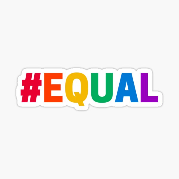 "HASHTAG EQUAL" Sticker for Sale by IdeasForArtists | Redbubble