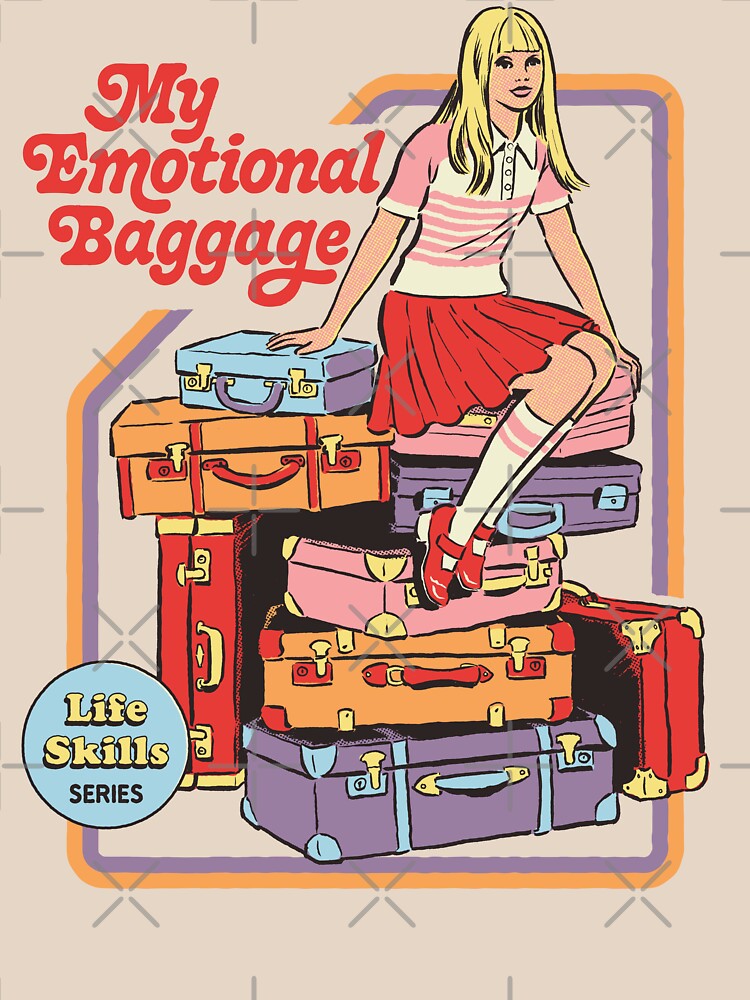 "My Emotional Baggage" Essential T-Shirt for Sale by Steven Rhodes ...