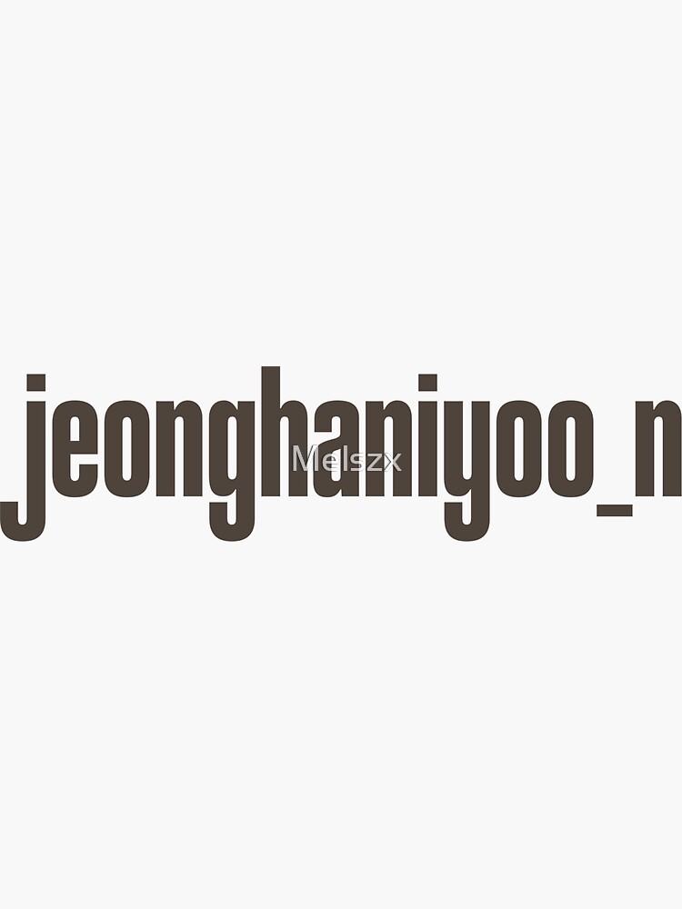 "SEVENTEEN jeonghan Kpop member " Sticker for Sale by Melszx | Redbubble