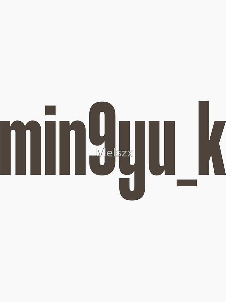 "SEVENTEEN MINGYU Kpop member " Sticker for Sale by Melszx | Redbubble