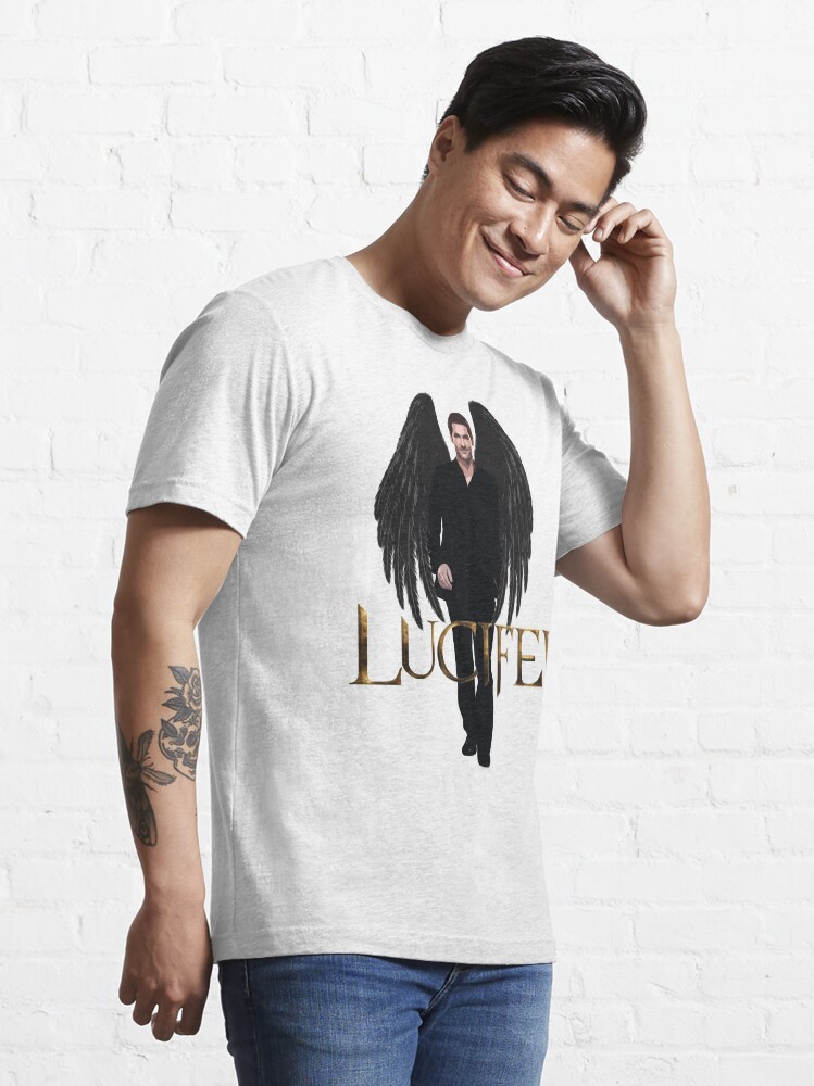 "lucifer " T-shirt for Sale by lessiops | Redbubble | lucifer ...