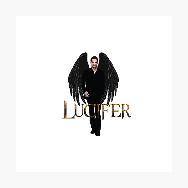 Lucifer Morningstar Tv Show Wings Photographic Prints | Redbubble