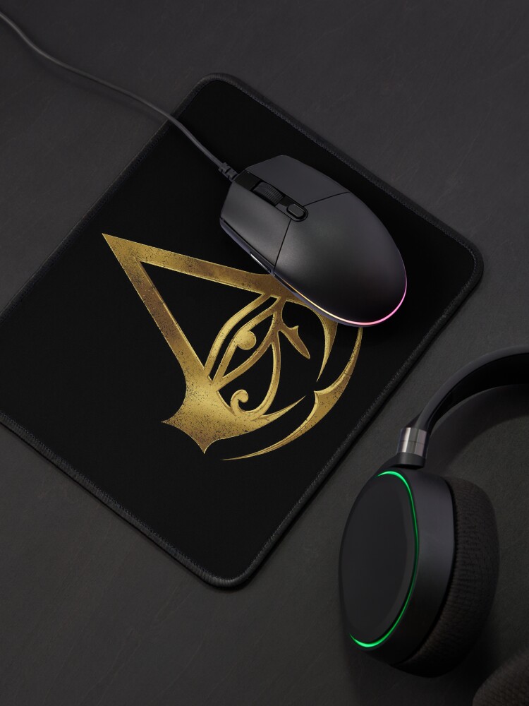 "Ássássins Créed Distréssed Origins Sígil Navy Trending" Mouse Pad for ...