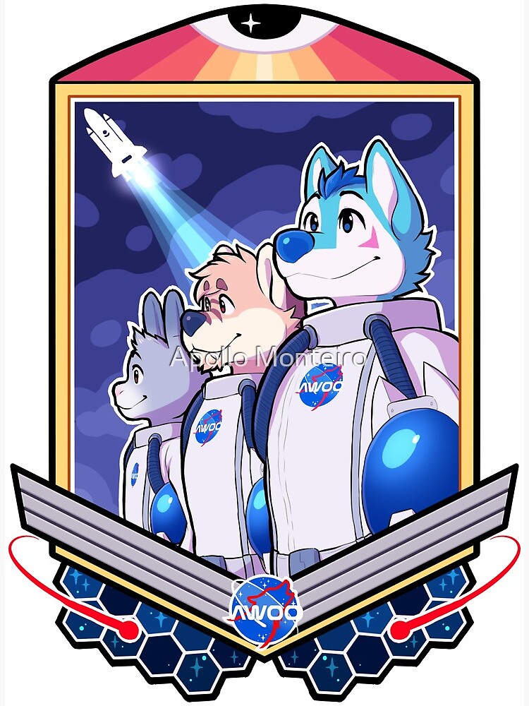 "Awoo Space Program" Art Print by Arlymone | Redbubble
