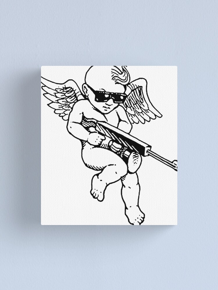 "Bad Cupid" Canvas Print for Sale by MikesTeez | Redbubble