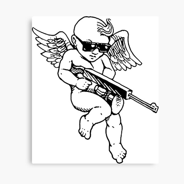 "Bad Cupid" Canvas Print for Sale by MikesTeez | Redbubble