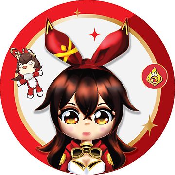 "Genshin İmpack Chibi Amber " Sticker for Sale by nelitdesign | Redbubble